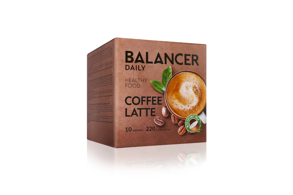 BALANCER DAILY Коктейль со вкусом Кофе Латте, 10 саше :: Balancer ...