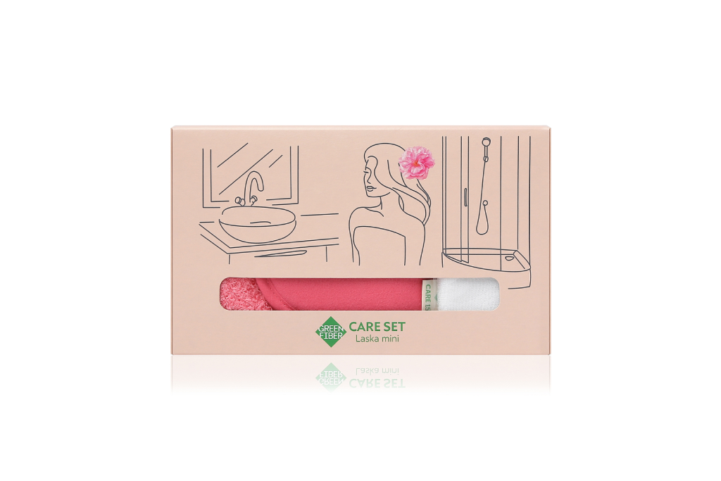 Green Fiber CARE SET Laska Mini Набор для очищения кожи лица, шеи и декольте :: Green Fiber ...