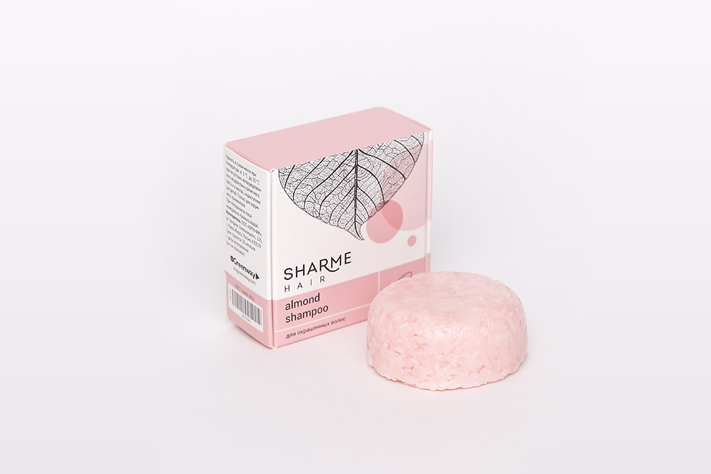 Натуральный твердый шампунь Sharme Hair Almond (миндаль) :: Sharme Hair ...